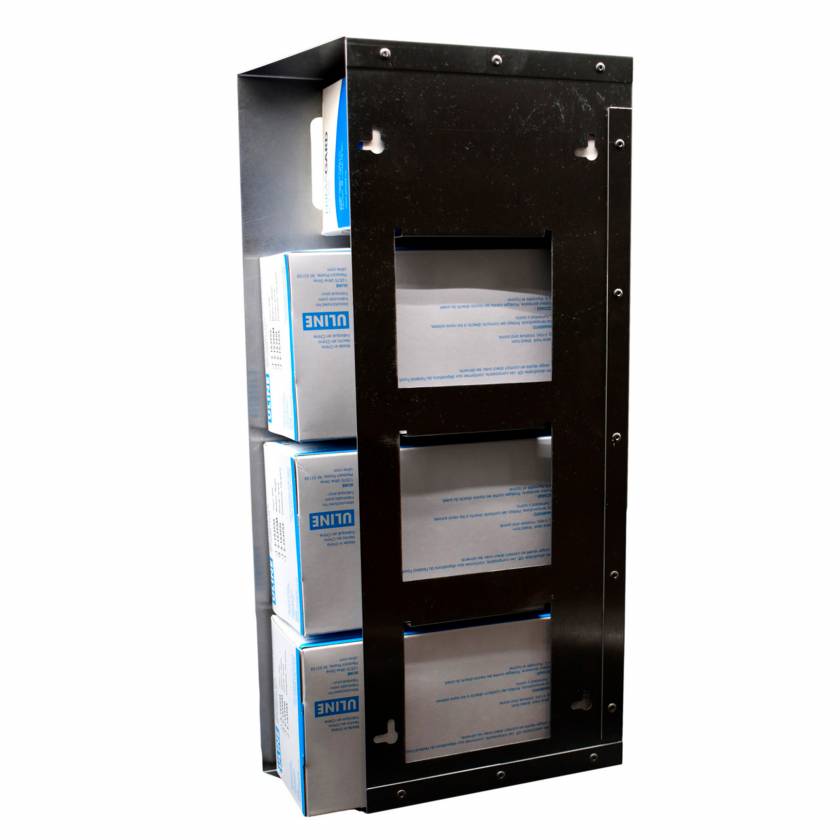 OmniMed 305371 Triple Glove Box & Single Face Mask Holder