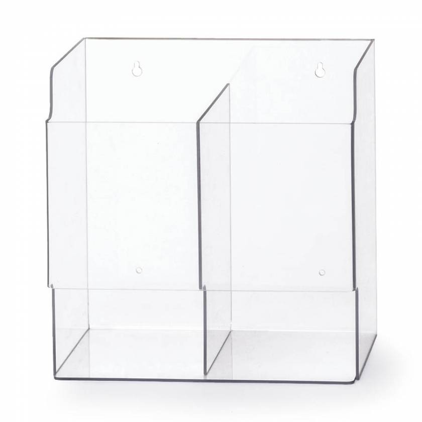 OmniMed 305392 Acrylic Double Surgical Glove Box Holder