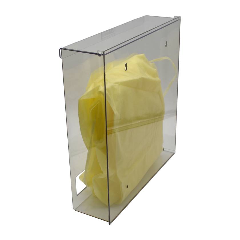 OmniMed 307009 Clear Wall Mounted Single Gown Bulk Dispenser