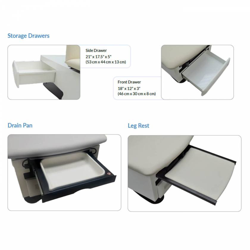 UMF Medical 3503 FusionONE Plus Power Hi-Lo Power Backrest Exam Table