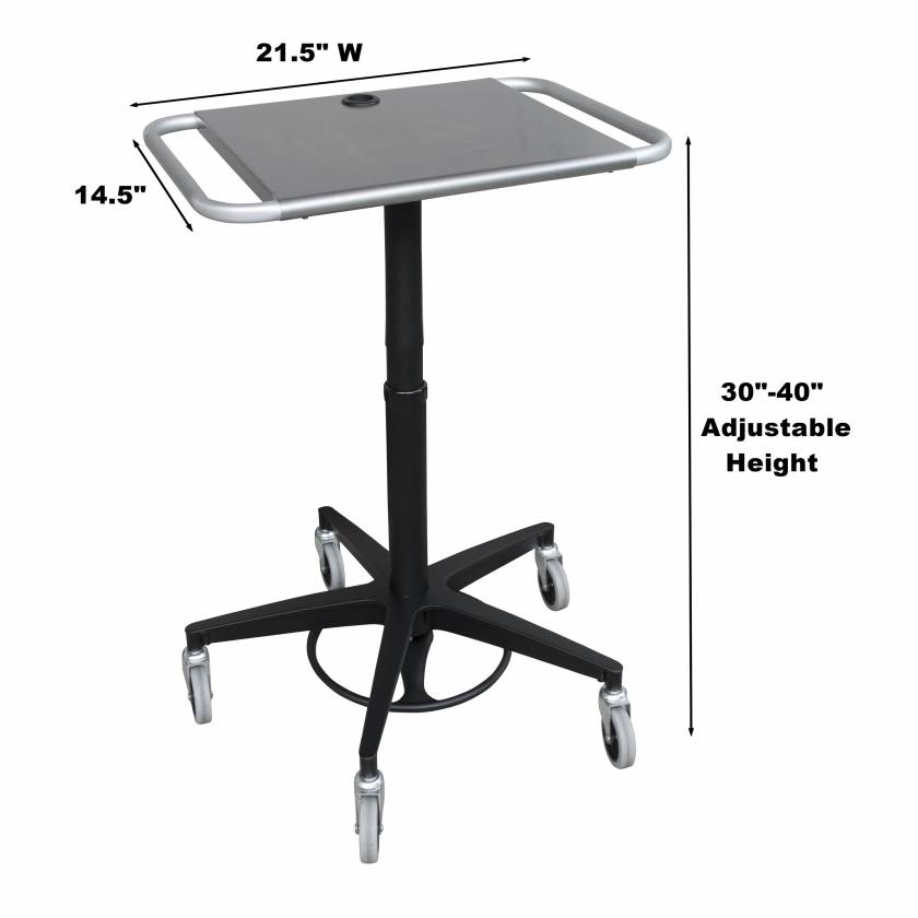 OmniMed 350305 Adjustable Laptop Transport Stand