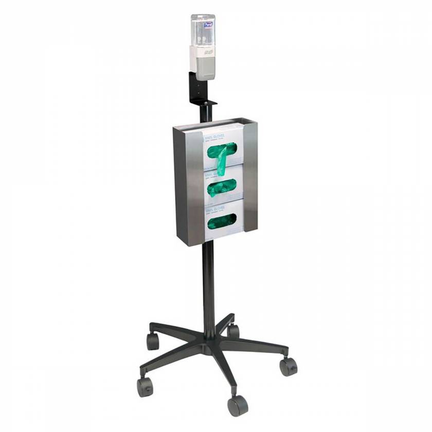 OmniMed 350351 Mobile Glove And Sanitizer Stand