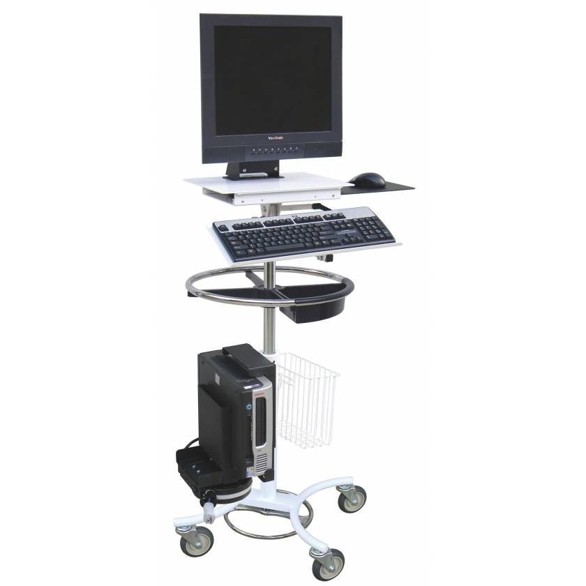 OmniMed 350718 Omni Computer Security Stand with Cord Reel