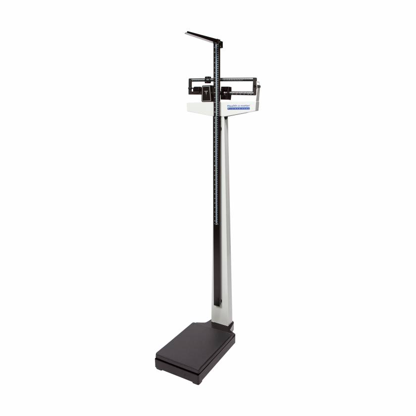 Health o Meter Mechanical Beam Scale with Height Rod