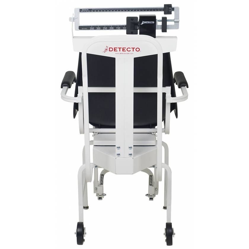 Detecto Mechanical Weigh Beam Chair Scale with Lift-Away Arms & Footrest