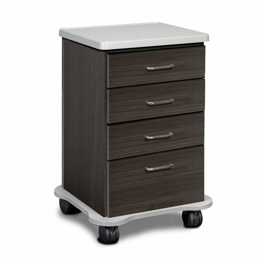 Clinton Fashion Finish Mobile Cart-Mate Cart 4 Drawers