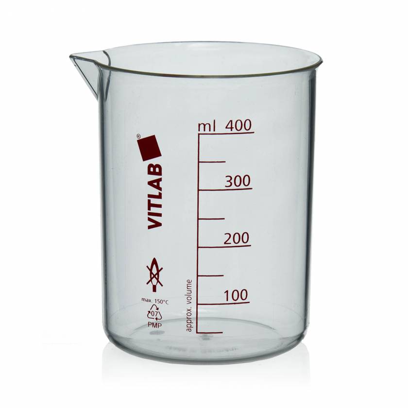 BrandTech PMP Griffin Beaker with Red Screened Graduations