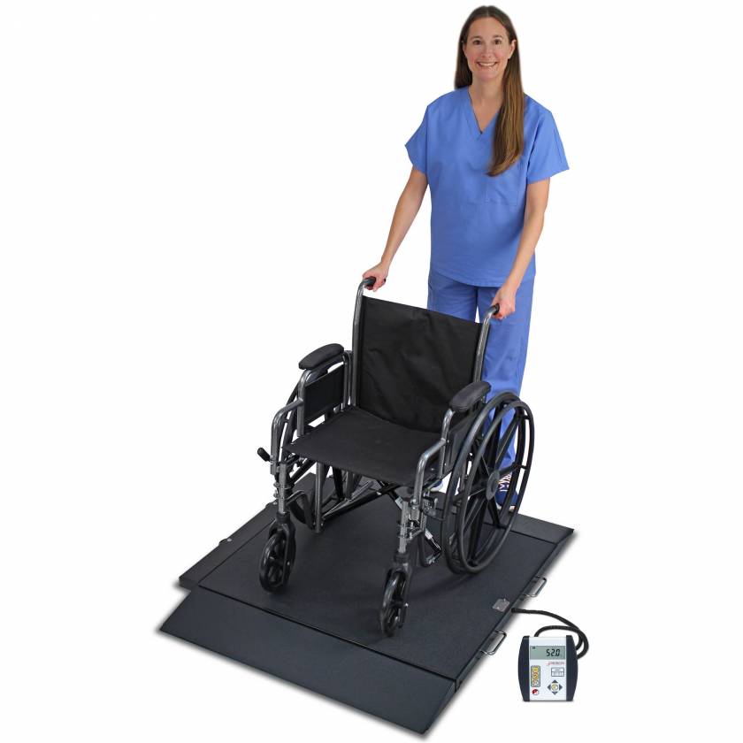 Detecto 6400-AC Wheelchair Scale with Model 750 Indicator