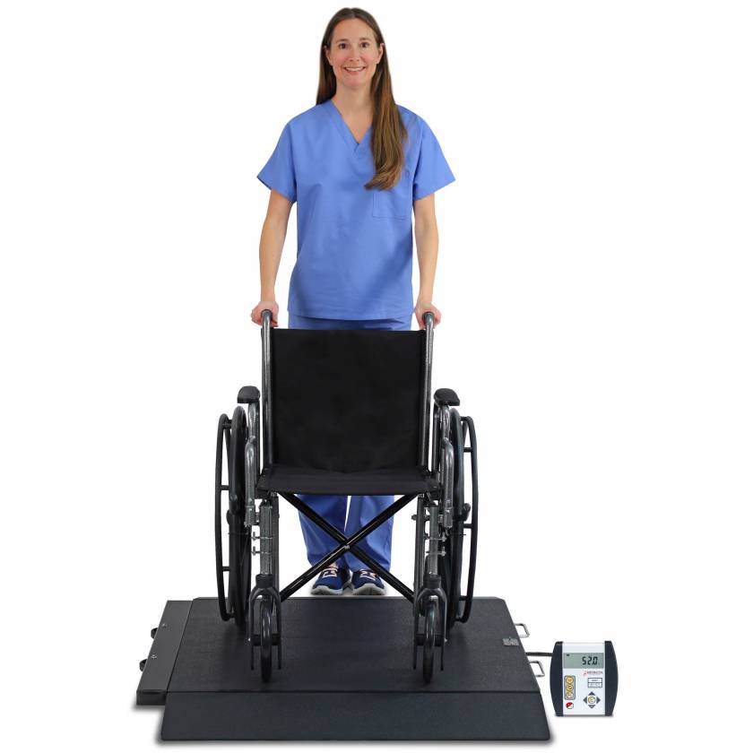 Detecto 6400-AC Wheelchair Scale with Model 750 Indicator