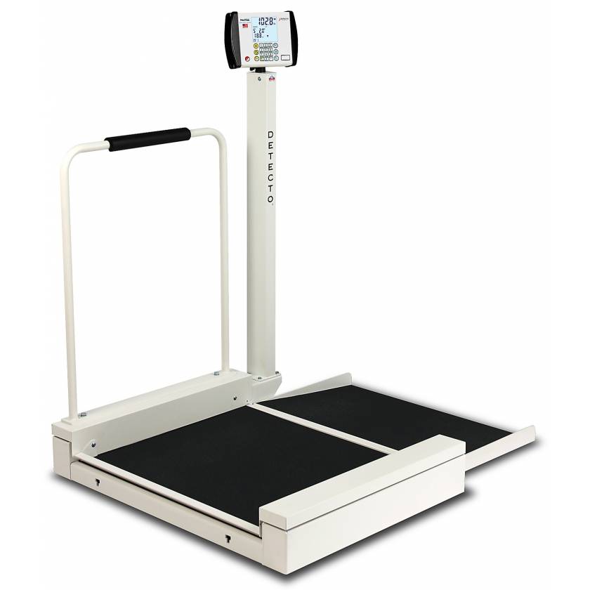 Detecto 6495 Digital Stationary Wheelchair Scale 800lb/360kg Capacity