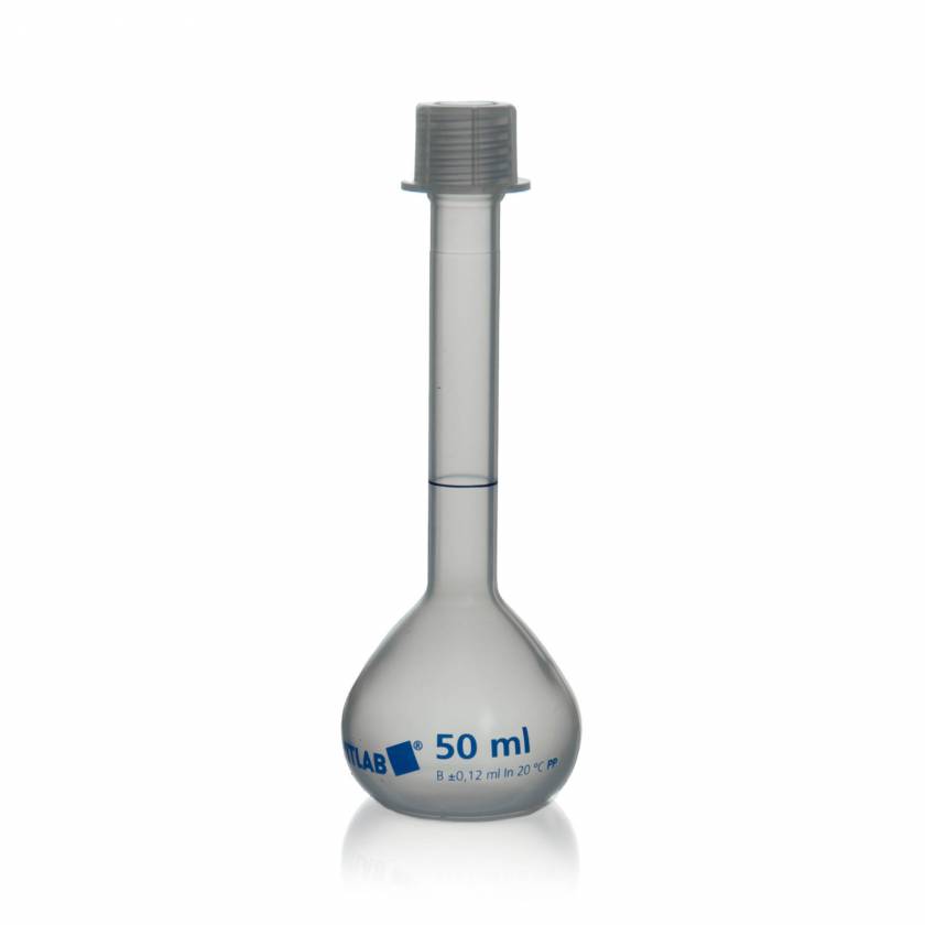 BrandTech Class B Polypropylene Volumetric Flask with Polypropylene ...