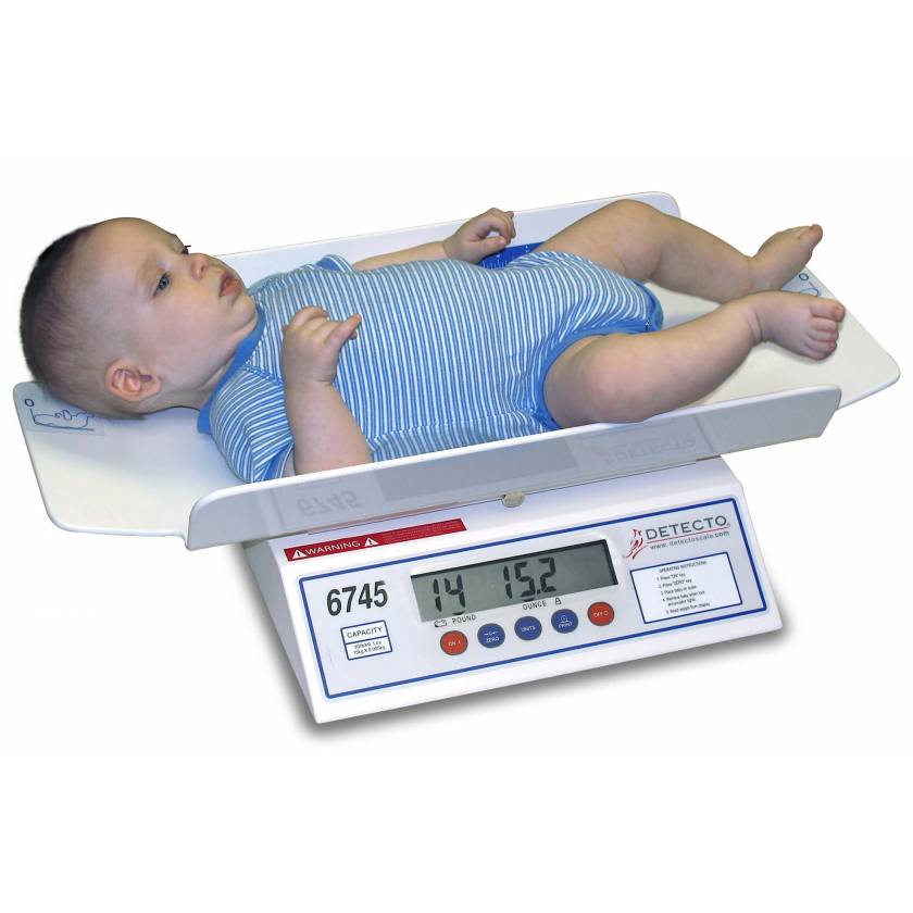 Detecto 6745 Digital Baby Scale 30lbs Capacity