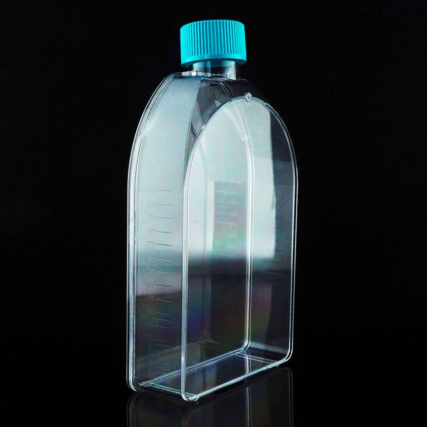 T150 U-Shaped Canted Neck Cell Culture Flask with Plug Seal Cap