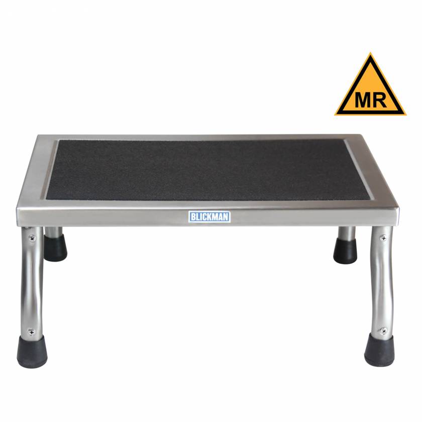 Non-Magnetic MRI Safe Stainless Steel Single-Step Foot Stools