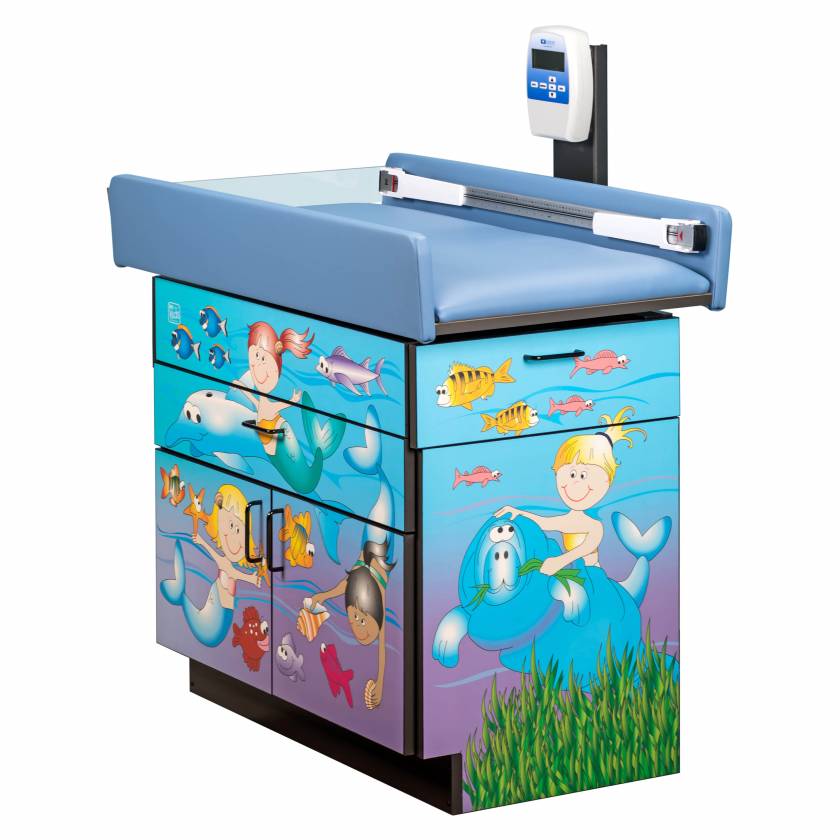 Clinton 7854 Merry Mermaids Pediatric Scale Table