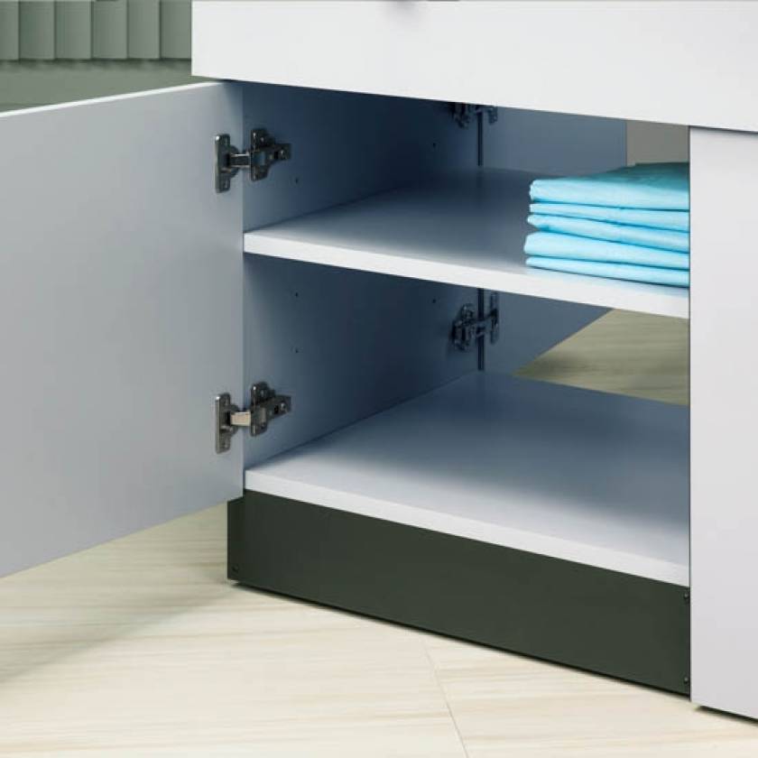 Clinton 8890 Family Practice Table with Step Stool