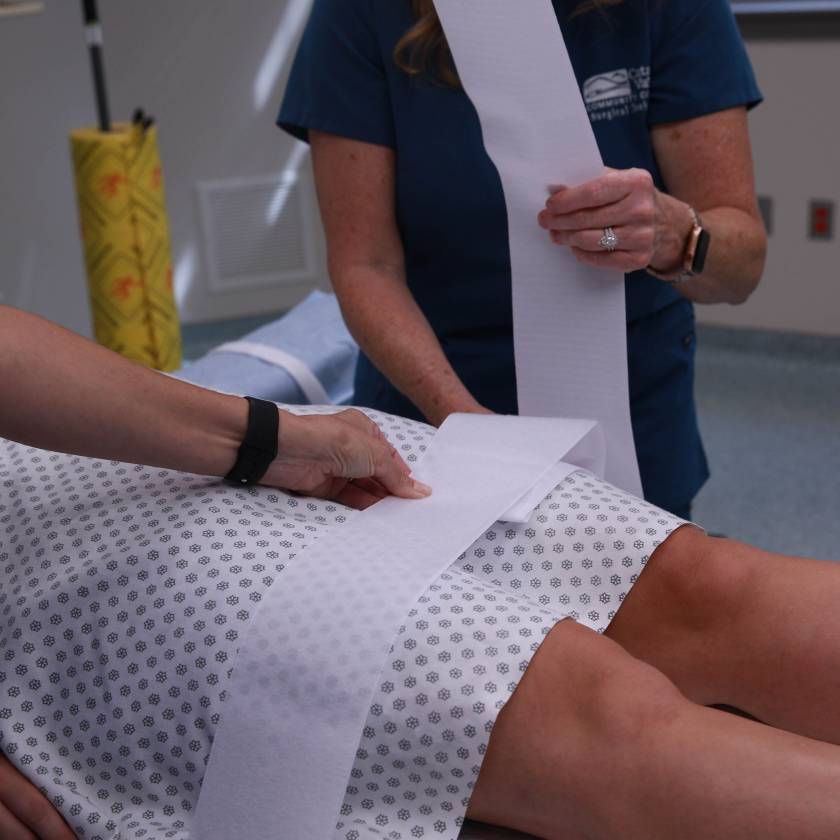 PPI 9018-2P Disposable 2-Piece Heavy Duty White Table Strap 4"Wx42"L