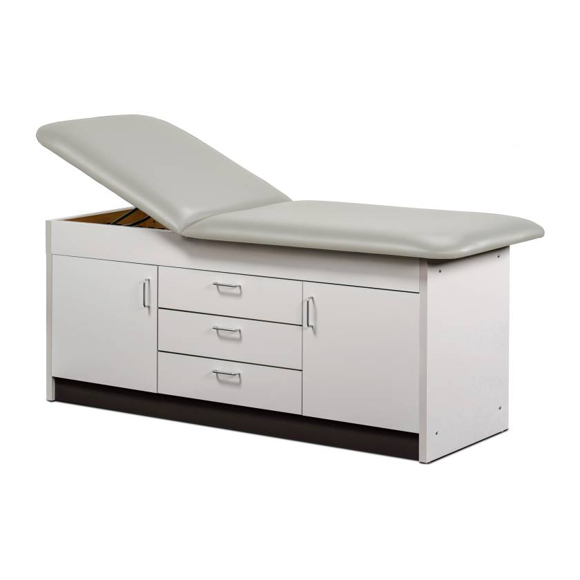 Clinton 91009 Treatment Table, Two Closed Door & Center Drawer