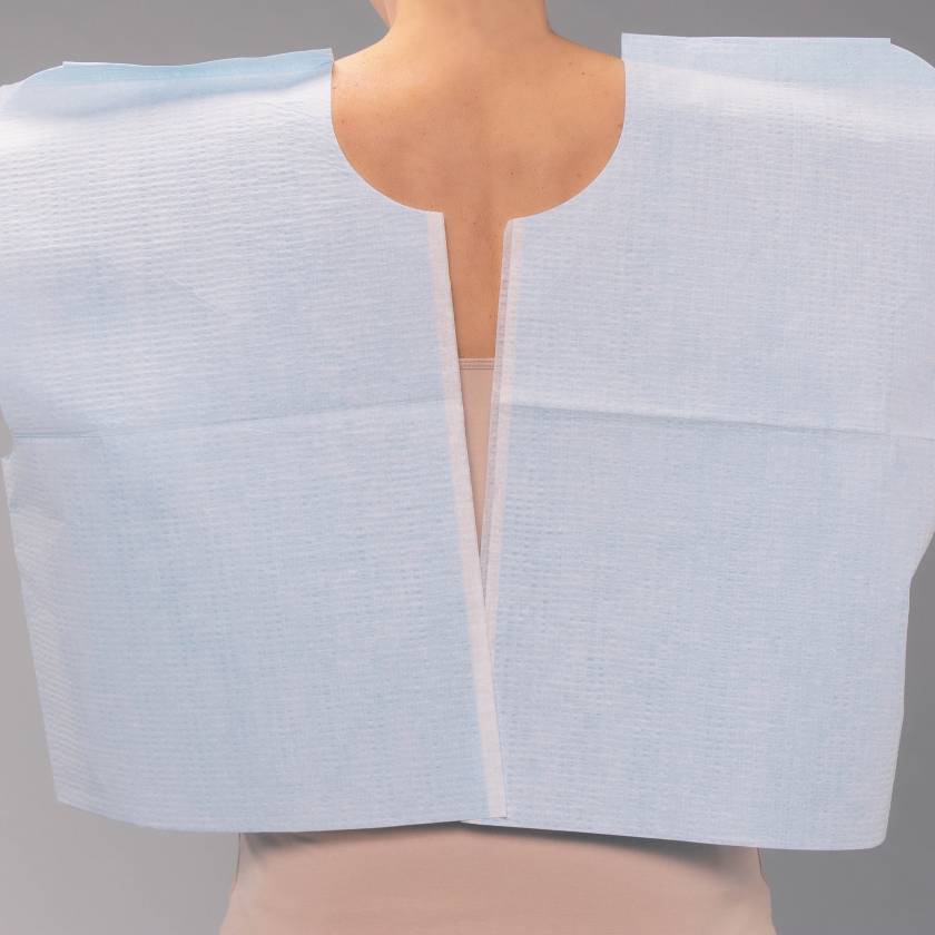TIDI Products Choice Exam Capes Tissue/Poly/Tissue Waffle 30" x 21"