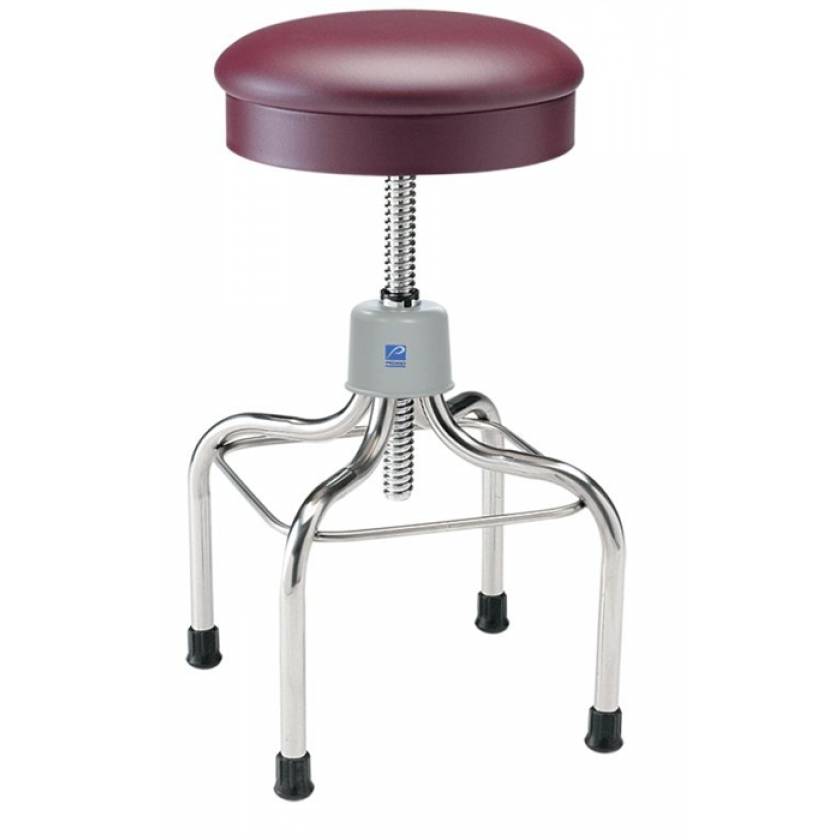 Pedigo Adjustable Chrome Operating Room Stool