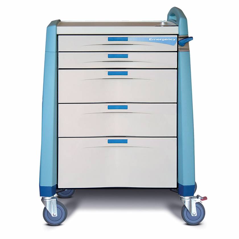 Capsa AM-EM-INT-BLUE Intermediate Avalo Emergency Cart