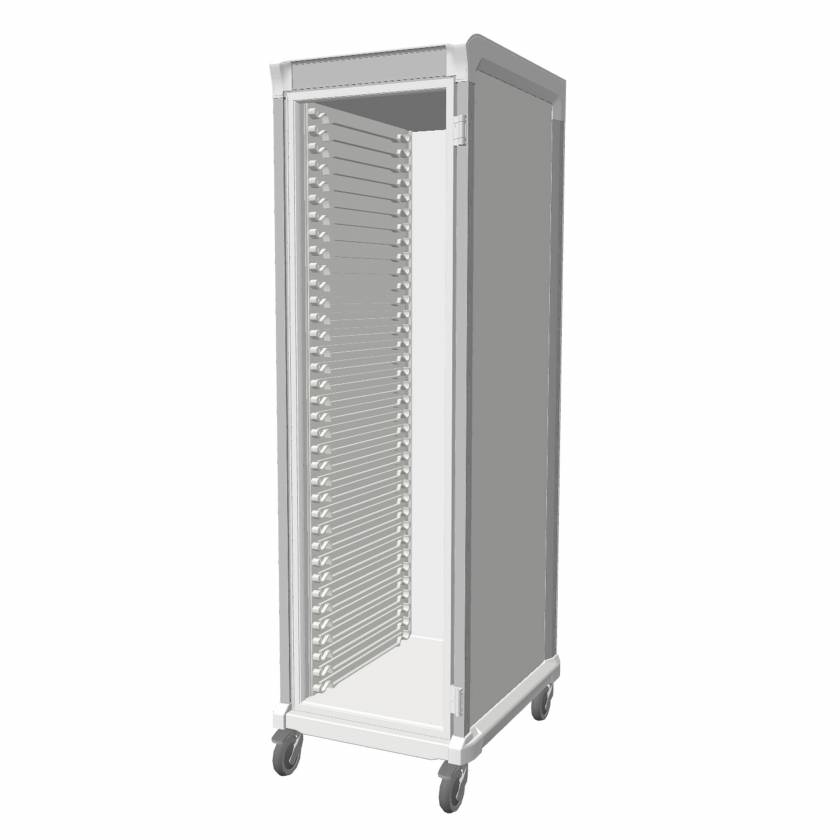Pegasus Apollo U Type Single Column Medical Storage Cart with 4 Panels
