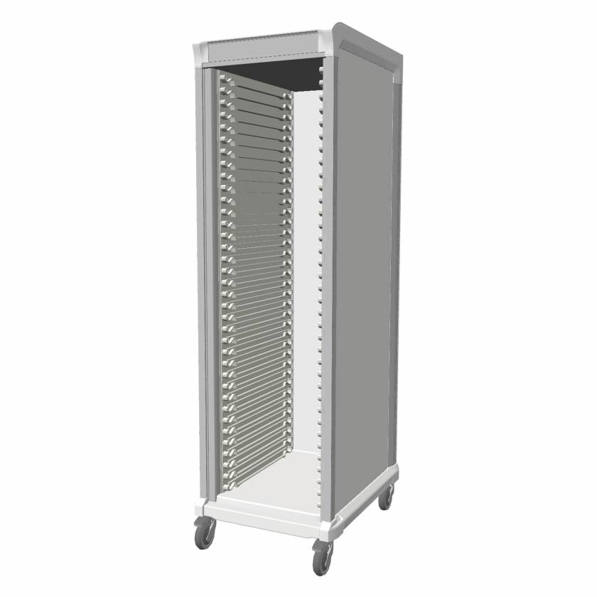 Pegasus Apollo U Type Single Column Medical Storage Cart with 4 Panels