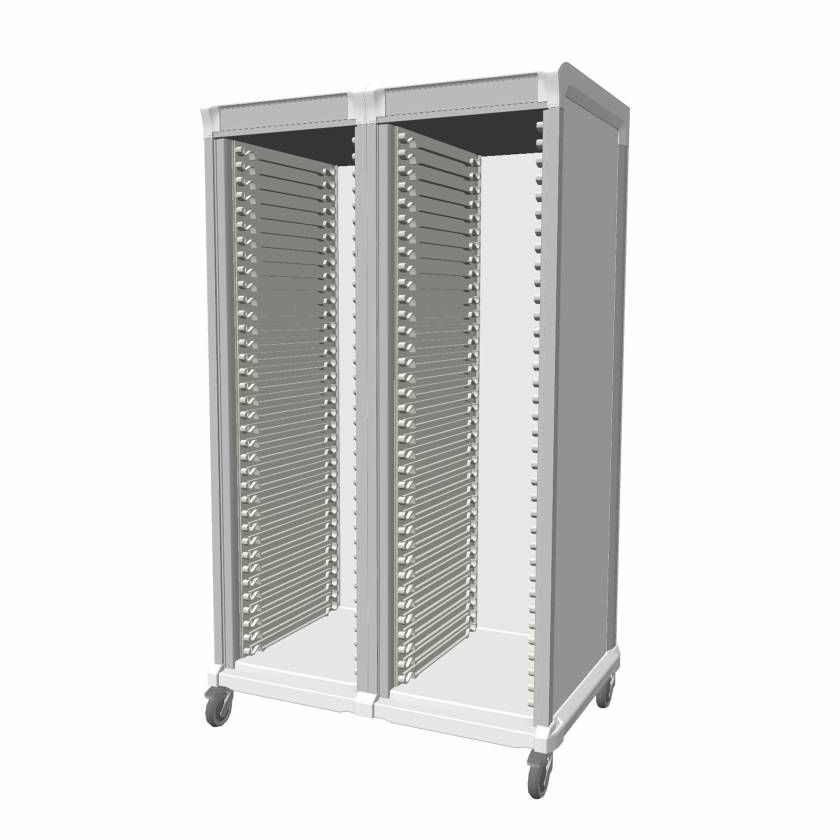 Pegasus Apollo U Type Double Column Medical Storage Cart with 4 Panels