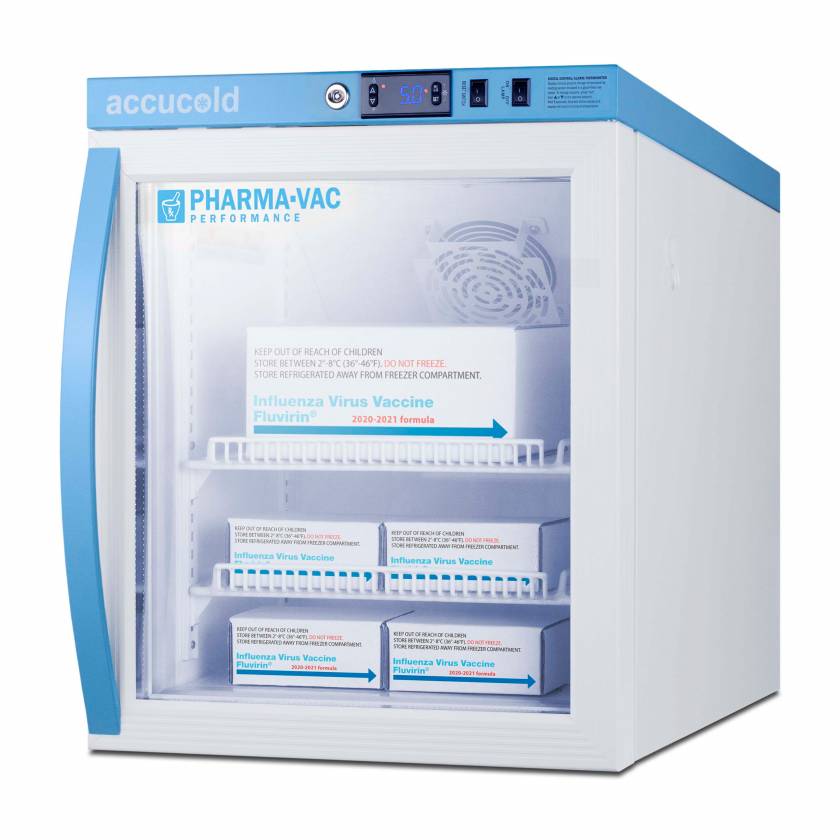 Accucold ARG2PV Vaccine Refrigerator 2 Cu. Ft., 2 Wire Shelves