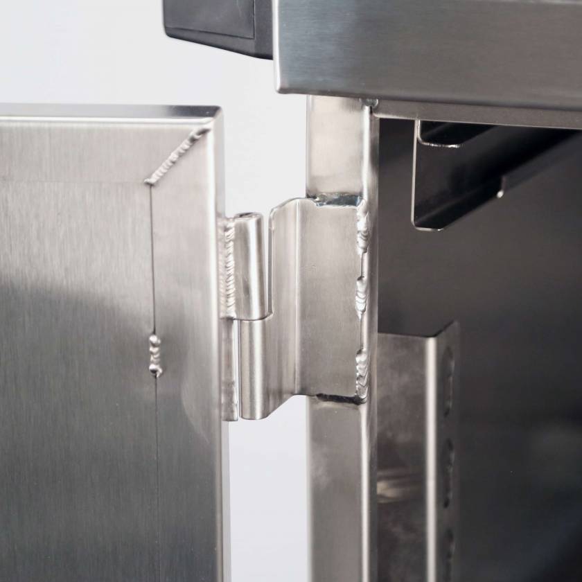 Closed Case Cart with Solid Stainless Steel Shelf, Single Door