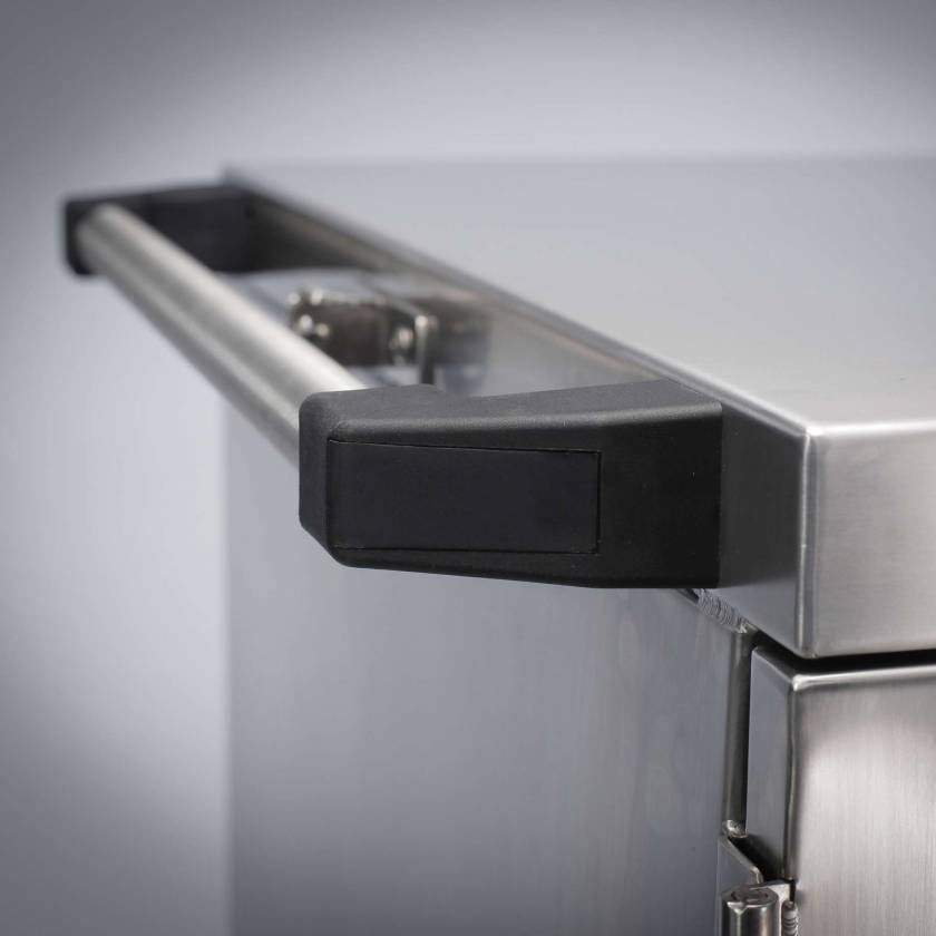 Lakeside Closed Case Carts with Perforated Shelf, Double Door