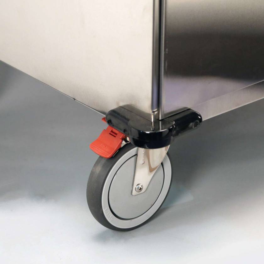 Lakeside Deluxe Case Cart, Double Door, 42" High, 6" Casters