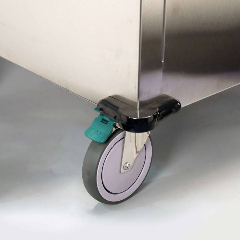 Lakeside Deluxe Case Cart, Double Door, 42" High, 6" Casters