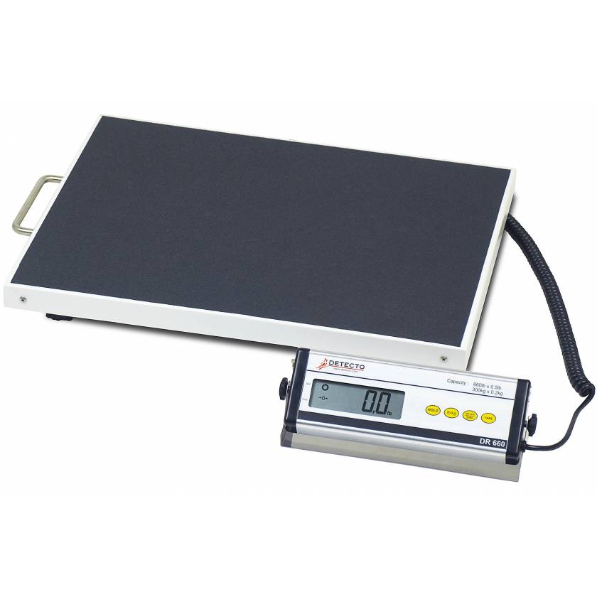 Detecto DR660 Portable Bariatric Digital Healthcare Scale 660 lb Capacity