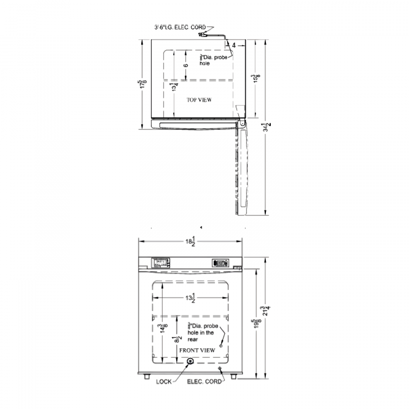 Accucold FS24LMED2 Compact All-Freezer, Front Control Panel