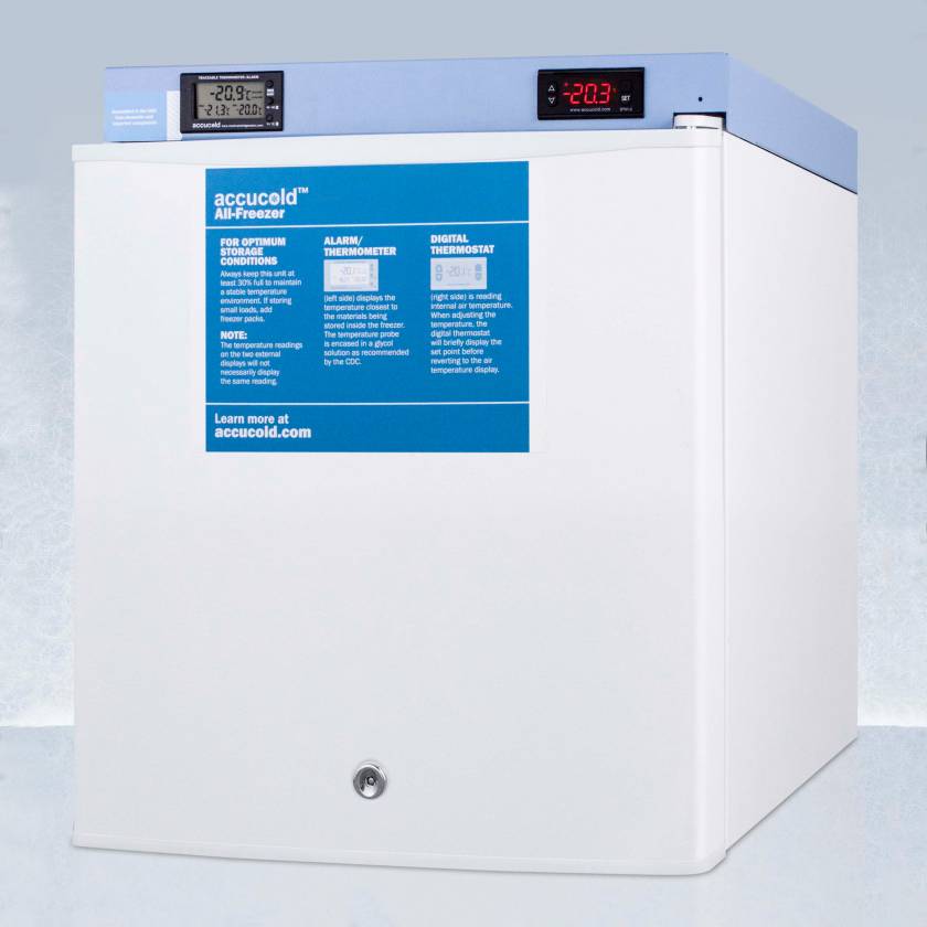 Accucold FS24LMED2 Compact All-Freezer, Front Control Panel