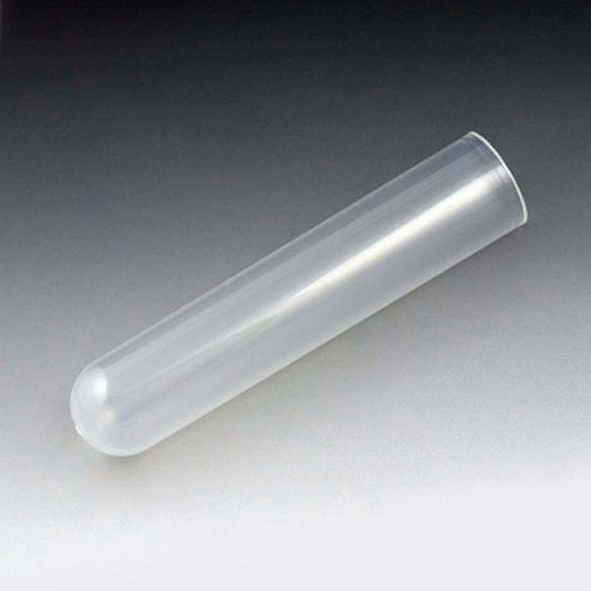 16mm Dia x 75mm L Round Bottom PP Test Tube 8mL Globe Scientific