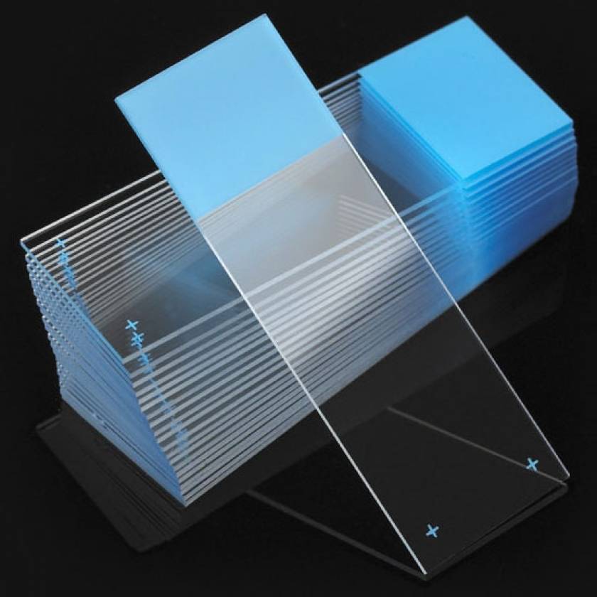 Positive Charged Microscope Slides Color Coded 90° Ground Edges 90° Corners