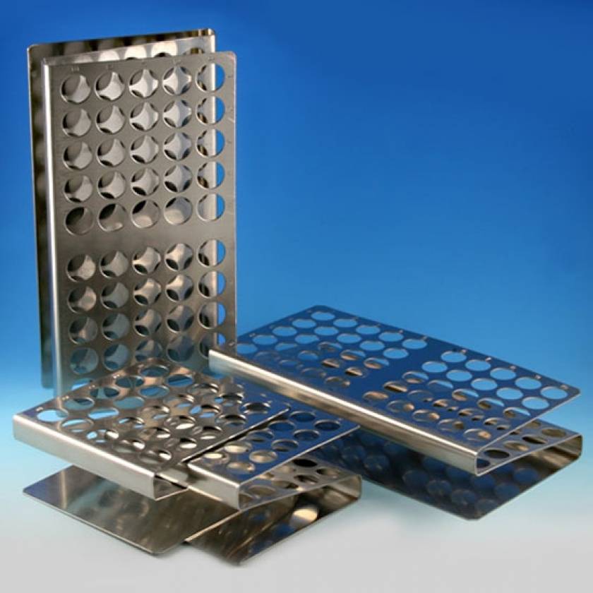 5x10 Format Stainless Z Shape Racks for 12/13mm and 16/17mm Tubes Globe ...