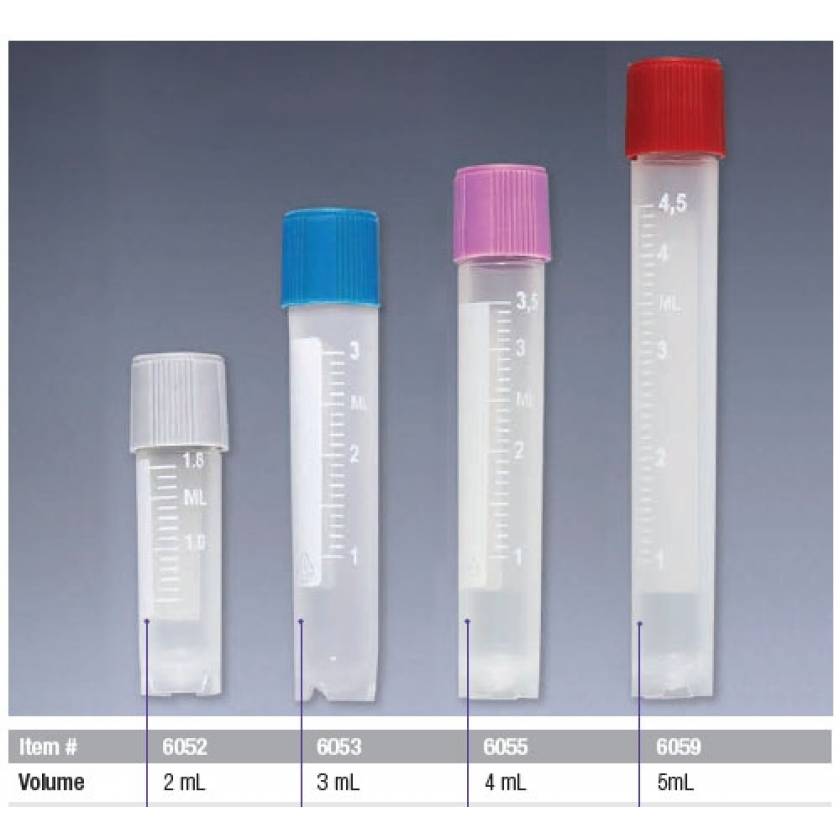 Graduated Sample Tube PP Self-Standing Round Bottom External Threads ...