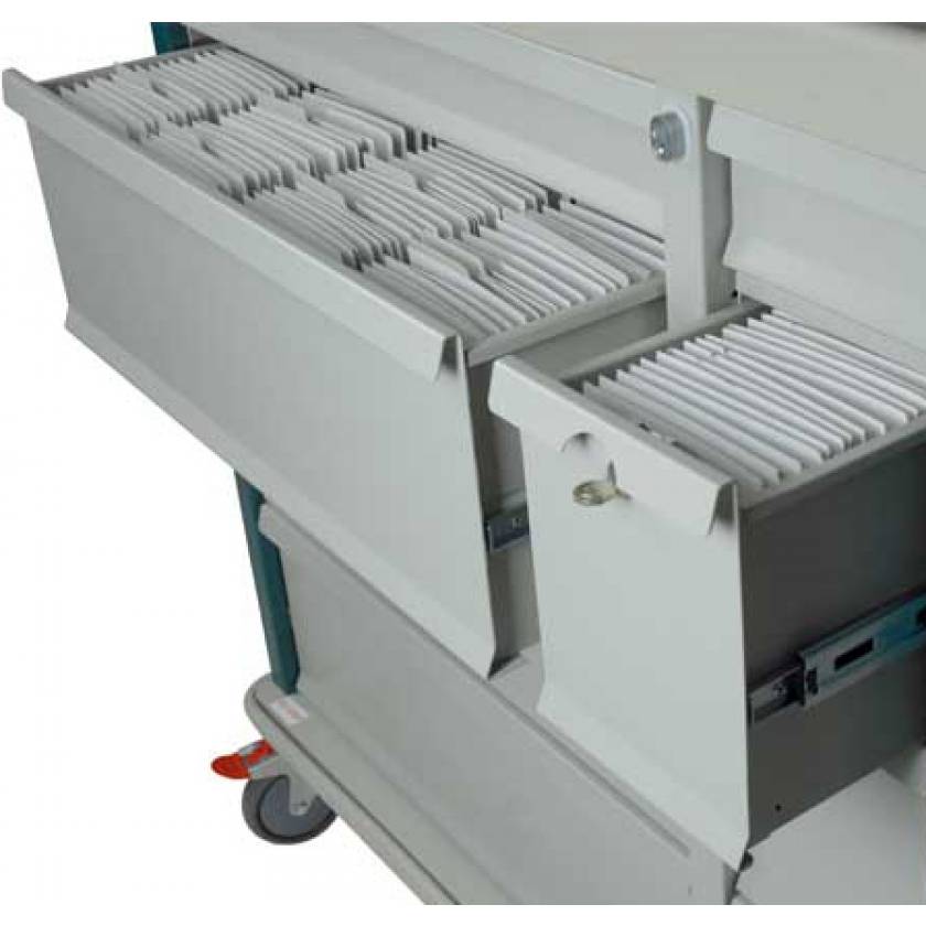 Harloff SL600PC 600 Punch Card Cart 1 Single Wide Narcotics Drawer Key ...