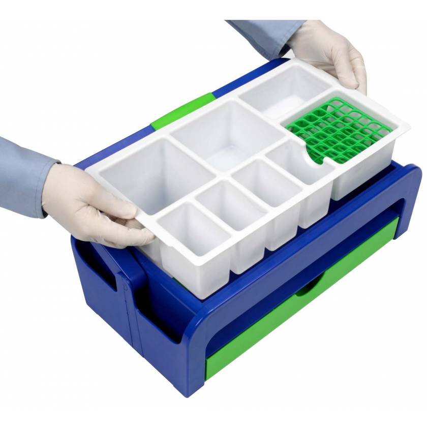 Droplet Phlebotomy Tray Tote With Inserts A 13mm Tube Rack HS2200A