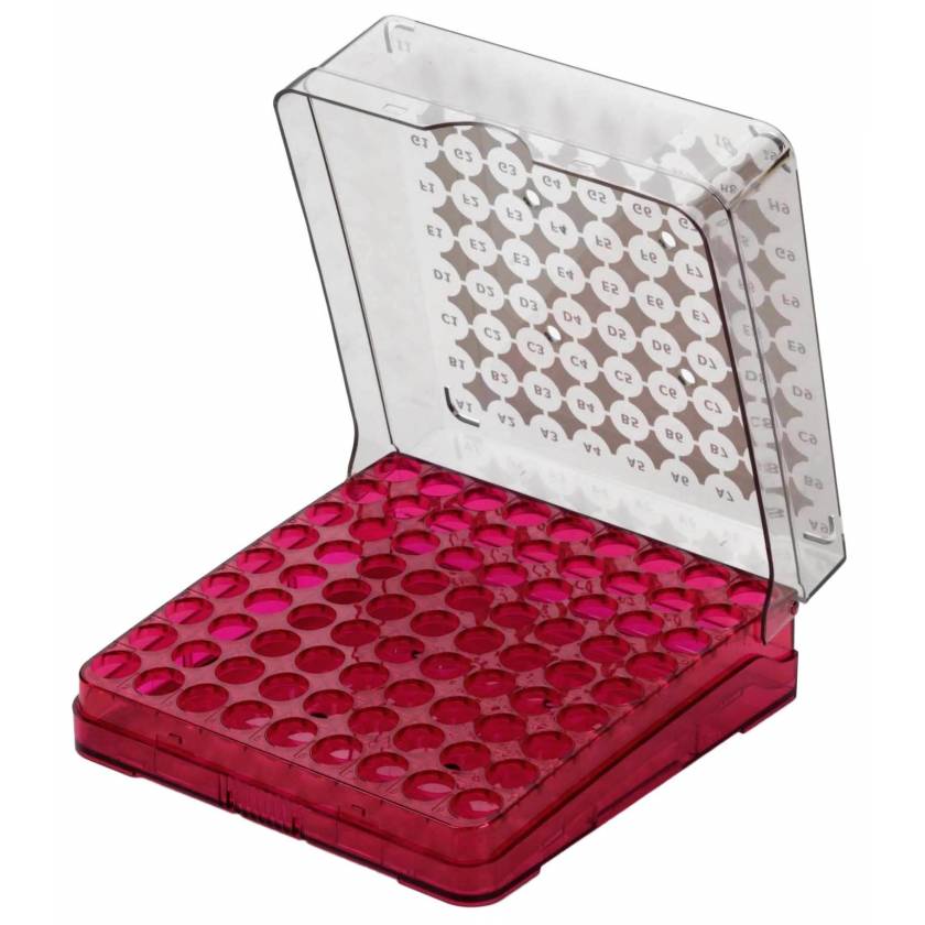 Arctic Square PC Cryostorage Vial Box 81-Place Heathrow Scientific