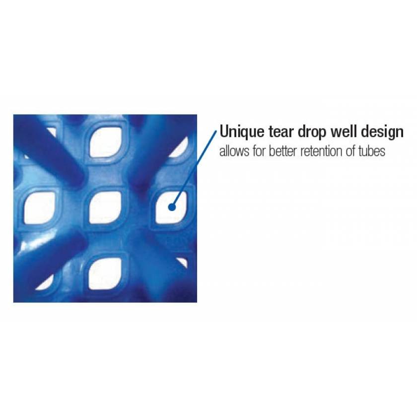 Heathrow Scientific Fiberglass Reinforced Peg Rack for 10mL Tubes