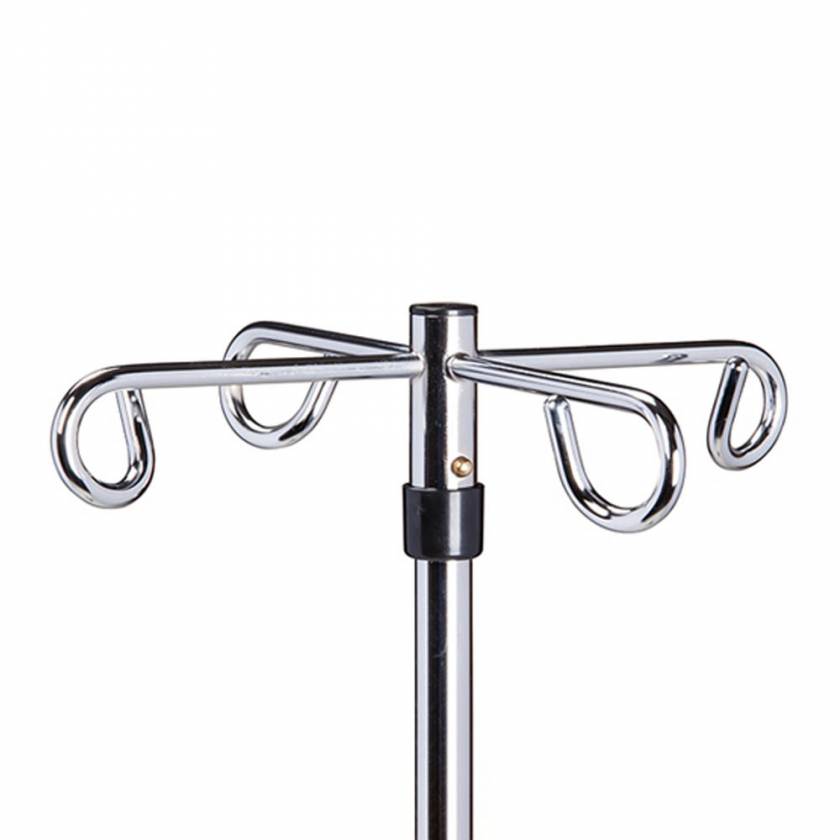 Economy Twist Lock IV Stand With 4 Legs 4 Hooks Clinton IV-404