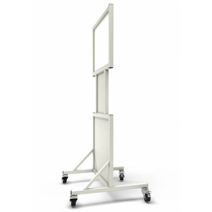 Mobile Lead Barrier Glass Window 20"Hx24"W Phillips Safety LB-2024-N-ACR