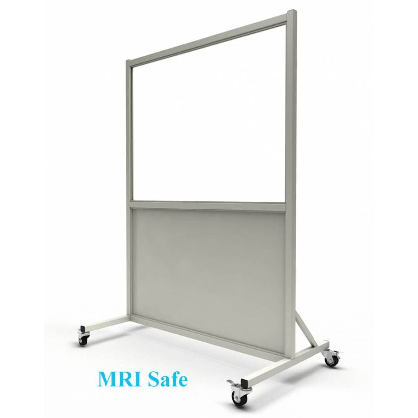 MRI Safe Mobile Lead Barrier Glass Window 30"Hx48"W Phillips Safety LB ...