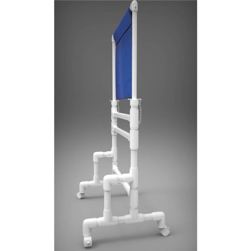 Open base Adjustable Mobile Lead Protection Shield
