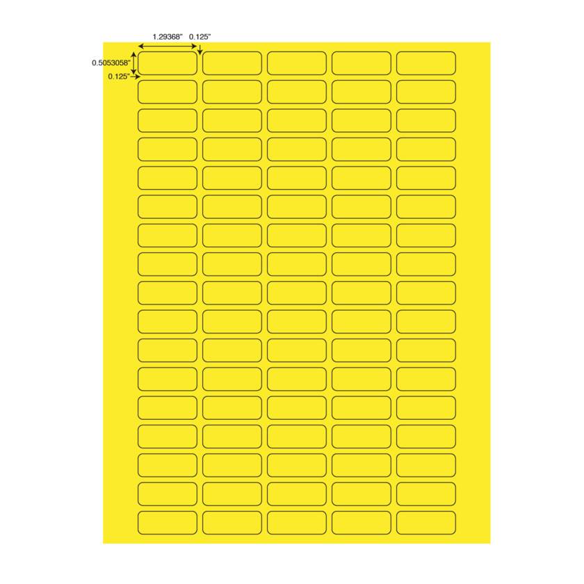 Cryogenic Label Sheet for 1.5-2.0 mL Tubes - 33 mm x 13 mm