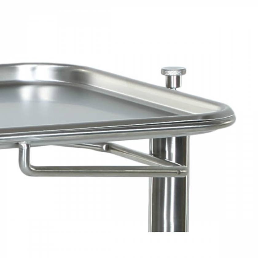 Mid Central Medical SS Thumb Control Height Adjustable Mayo Stand